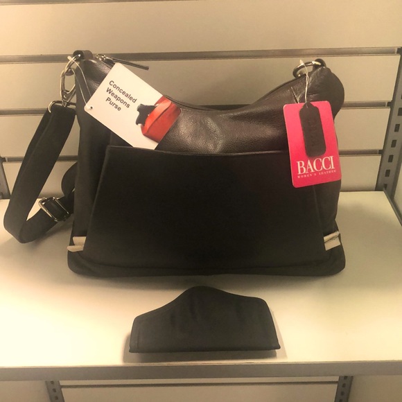 Bacci | Bags | Genuine Leather Concealed Carry Dark Brown Shoulder Bag ...